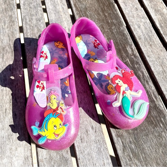 Disney | Shoes | Disney Princess Little Mermaid Jelly Rubber Sandals ...